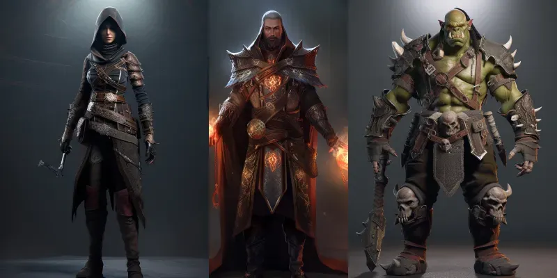 Game Characters For 3D Artists Midjourney Prompt | PromptBase