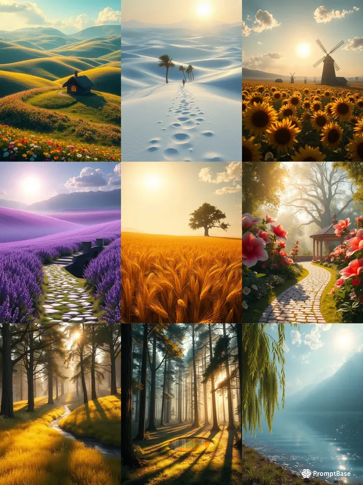 Serene And Magical Daylight Scenes FLUX Prompt | PromptBase