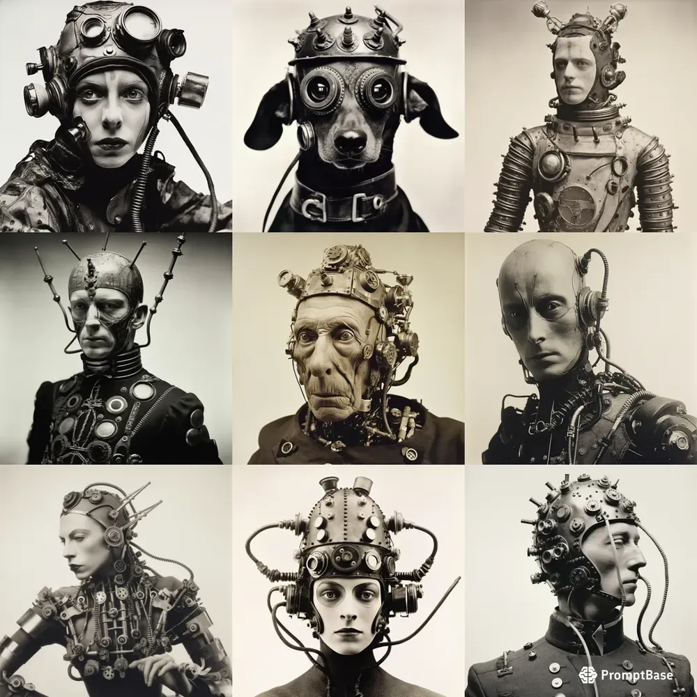 Vintage Cyber Avatars Midjourney Prompt | PromptBase