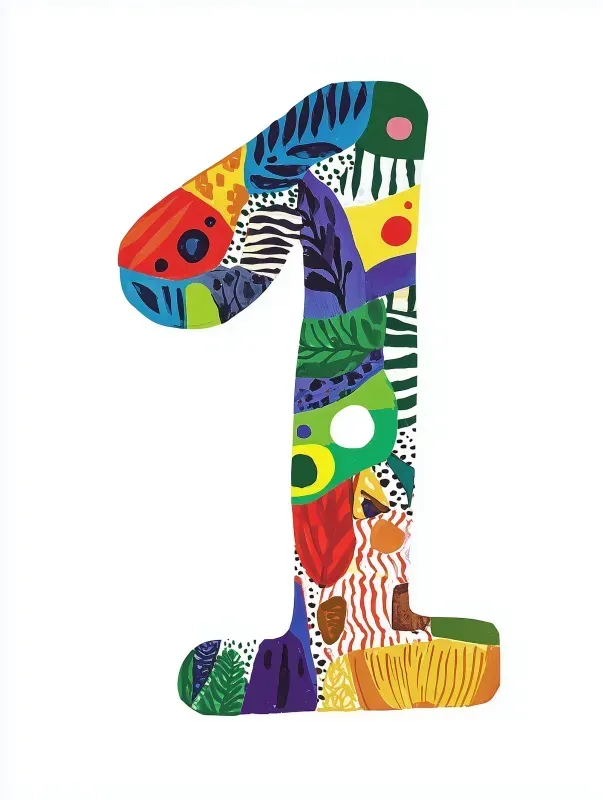 Eric Carles Art Letters And Numbers Midjourney Prompt | PromptBase