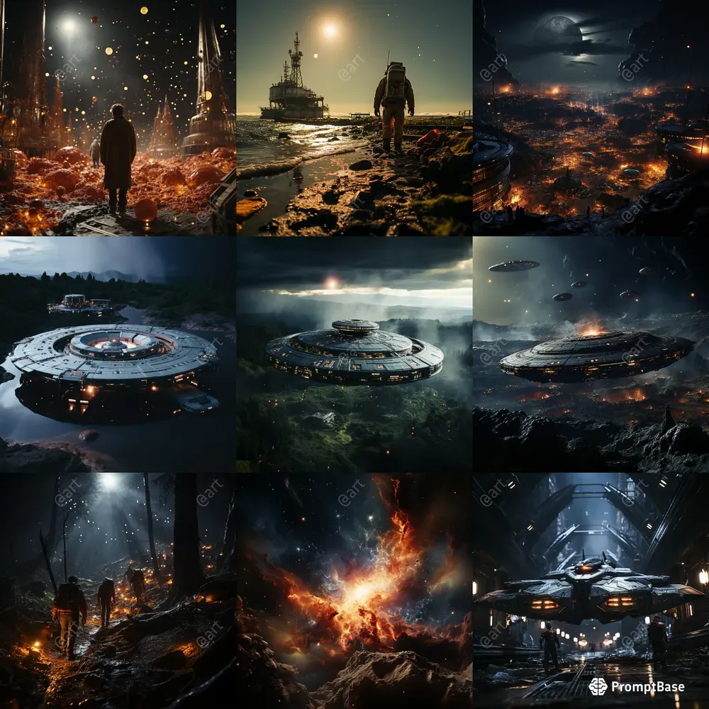 Cinematic Space Operas Midjourney Prompt | PromptBase