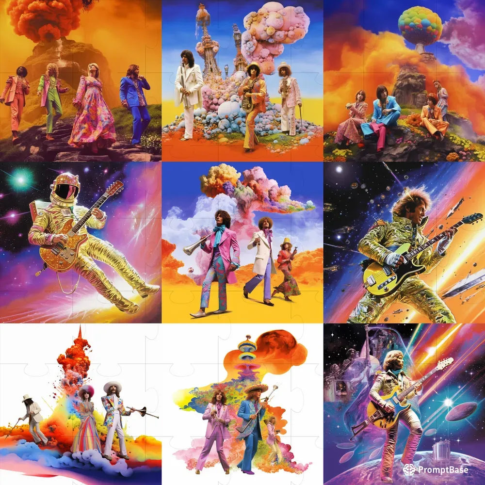 70s Album Covers Midjourney Prompt | PromptBase