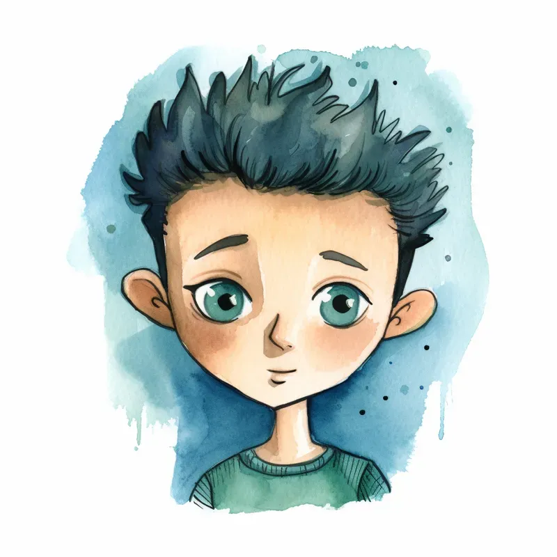 Illustrative Water Color Portraits Midjourney Prompt | PromptBase