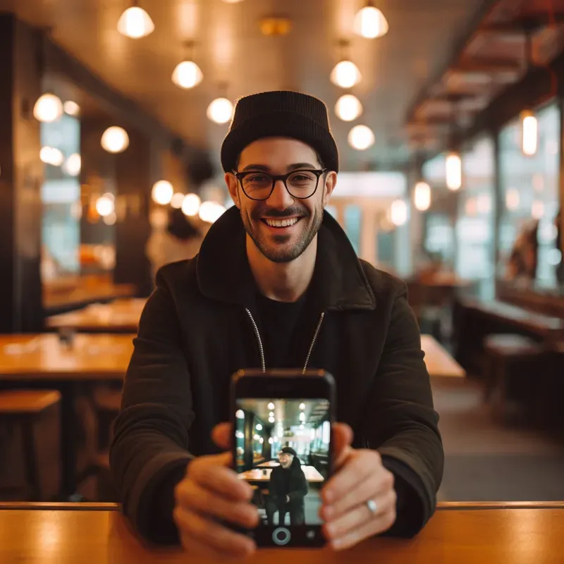 Photos Of People Show Their Phone Screens Midjourney Prompt | PromptBase