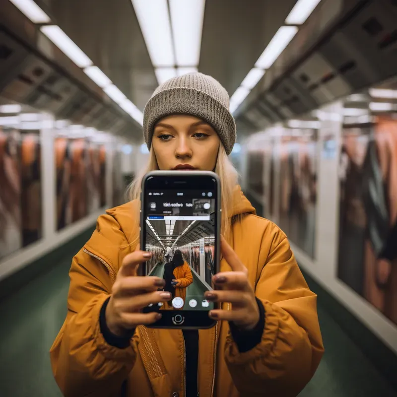 Photos Of People Show Their Phone Screens Midjourney Prompt | PromptBase