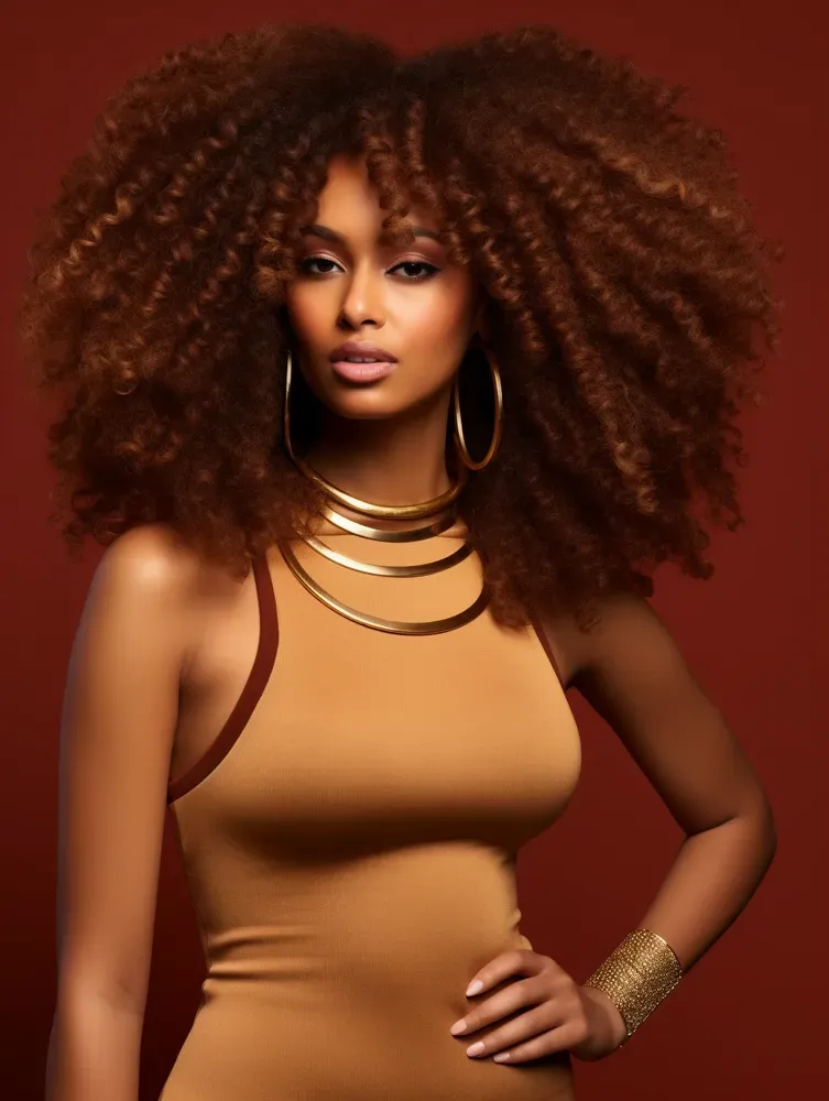 Black Women Hair Extensions Wig Models Midjourney Prompt Promptbase