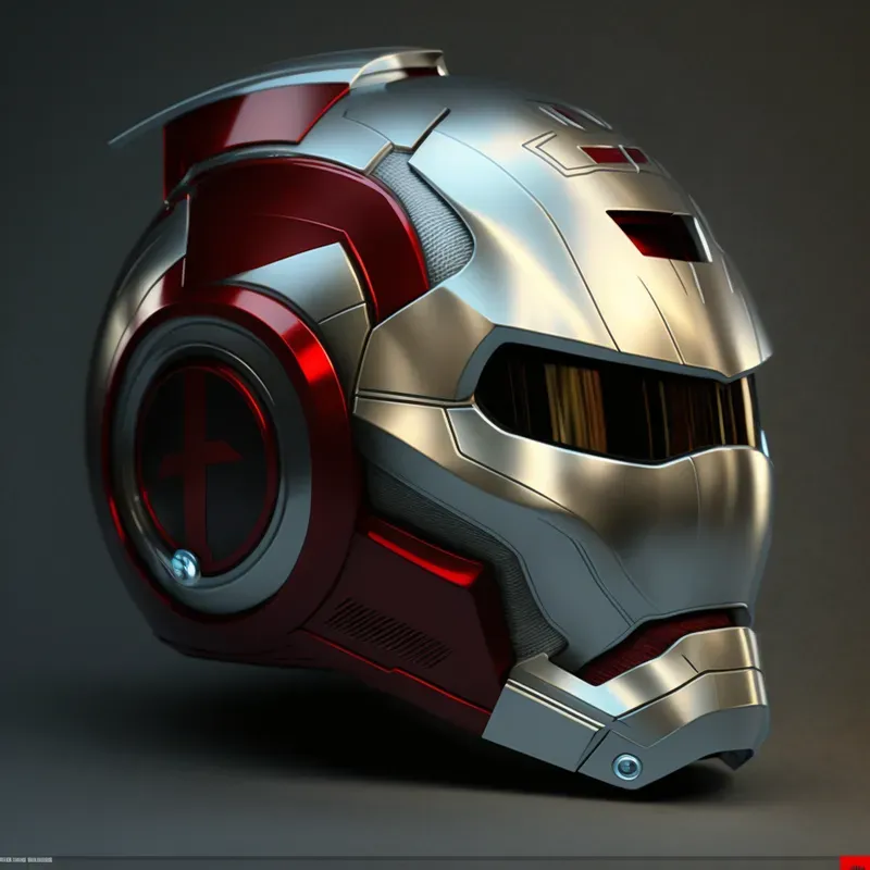 Superhero Motorcycle Helmets Midjourney Prompt | PromptBase