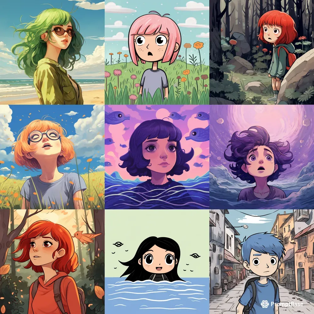 Owo Characters In Nature Midjourney Prompt | PromptBase