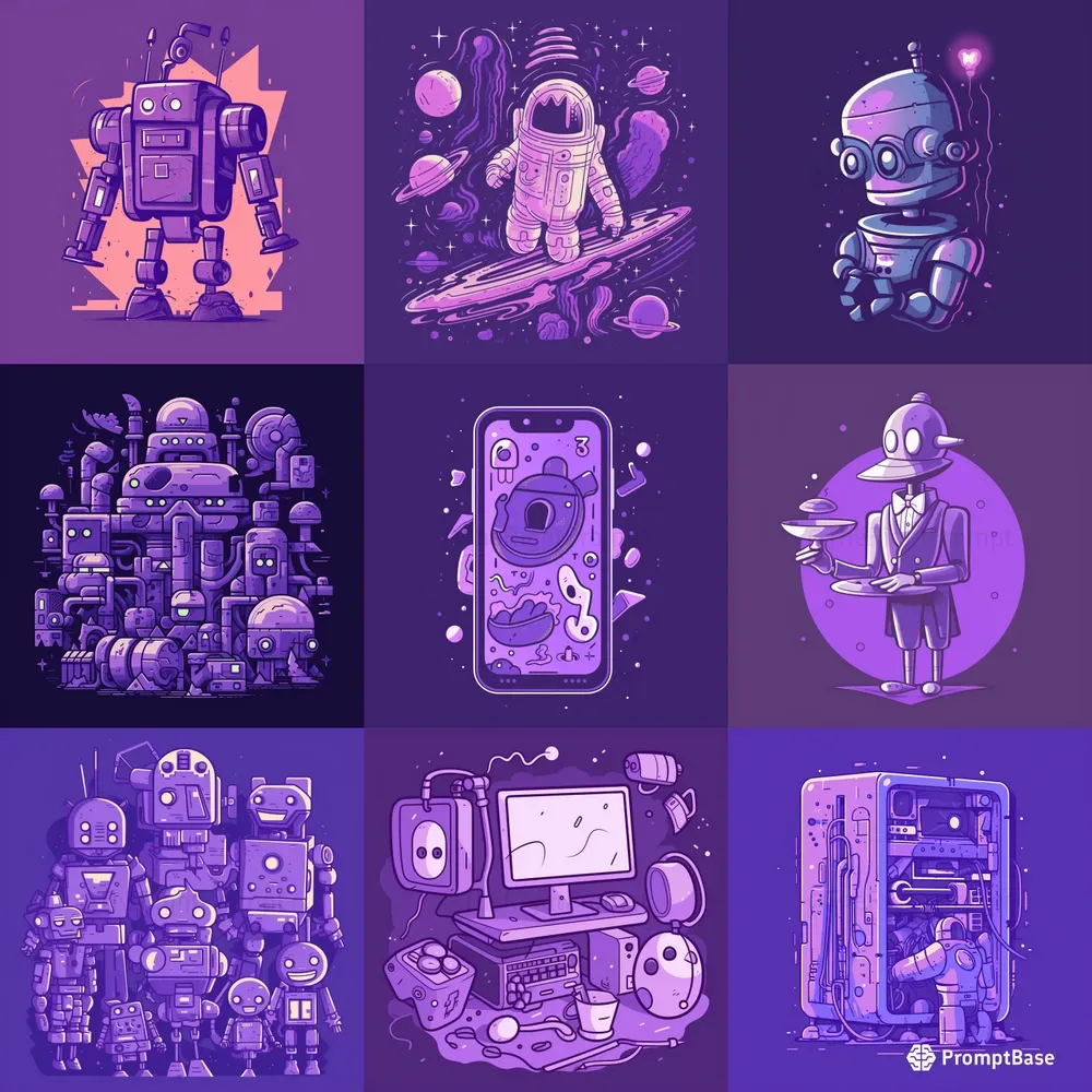Discord Monochrome Illustrations Midjourney Prompt Promptbase