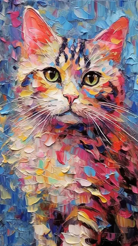 Vivid Impasto Oil Paintings Of Animals Midjourney Prompt | PromptBase