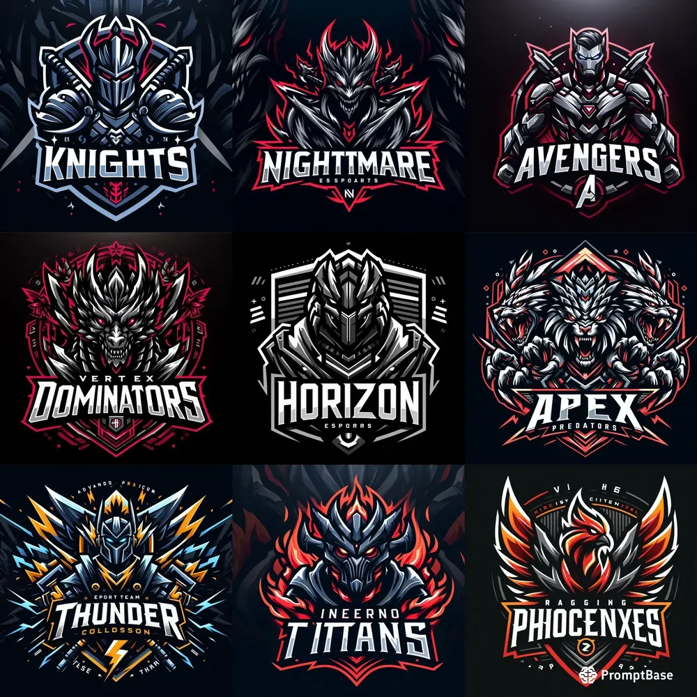 Esports Gaming Logos DALL·E Prompt | PromptBase