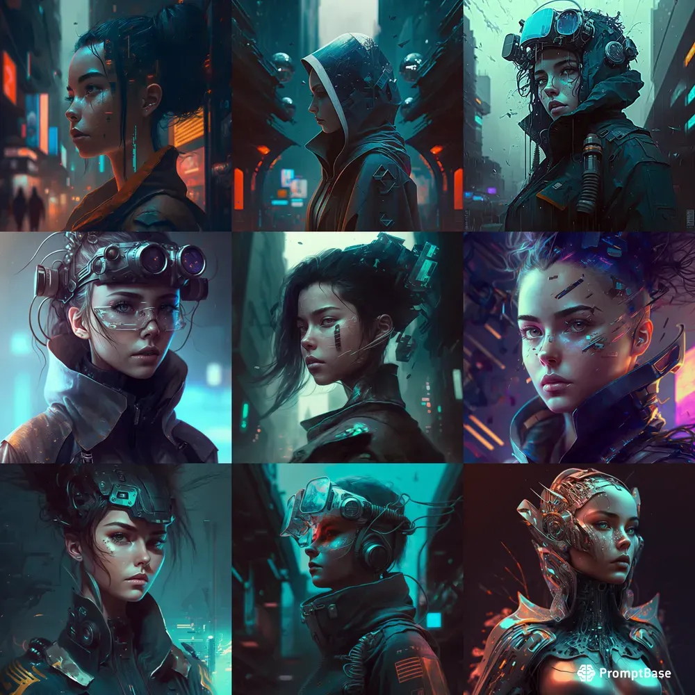 Futuristic Characters Midjourney Prompt | PromptBase