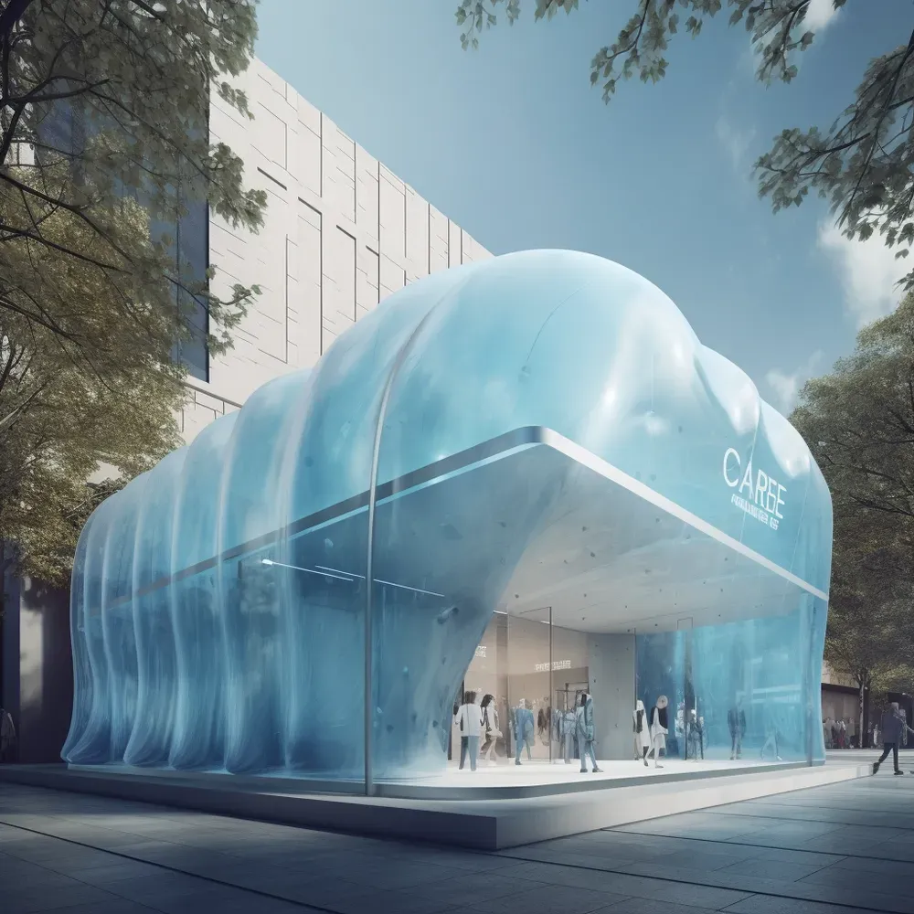 Iconic Popup Store Designs Ecofriendly Midjourney Prompt | PromptBase