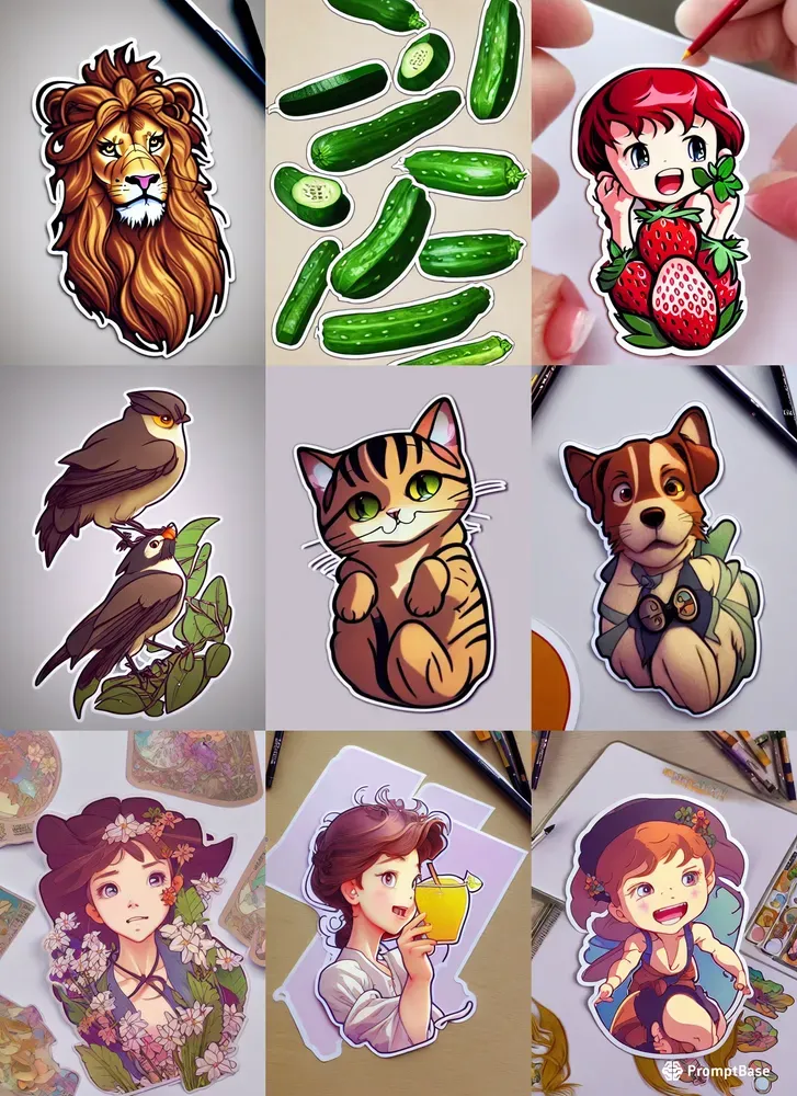 Cute Sticker Stable Diffusion Prompt | PromptBase