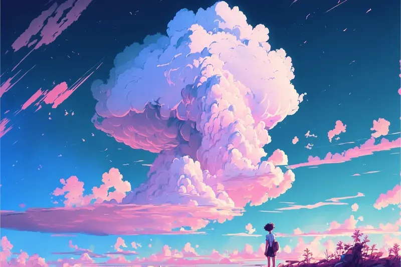 Cotton Candy Skies Midjourney Prompt | PromptBase