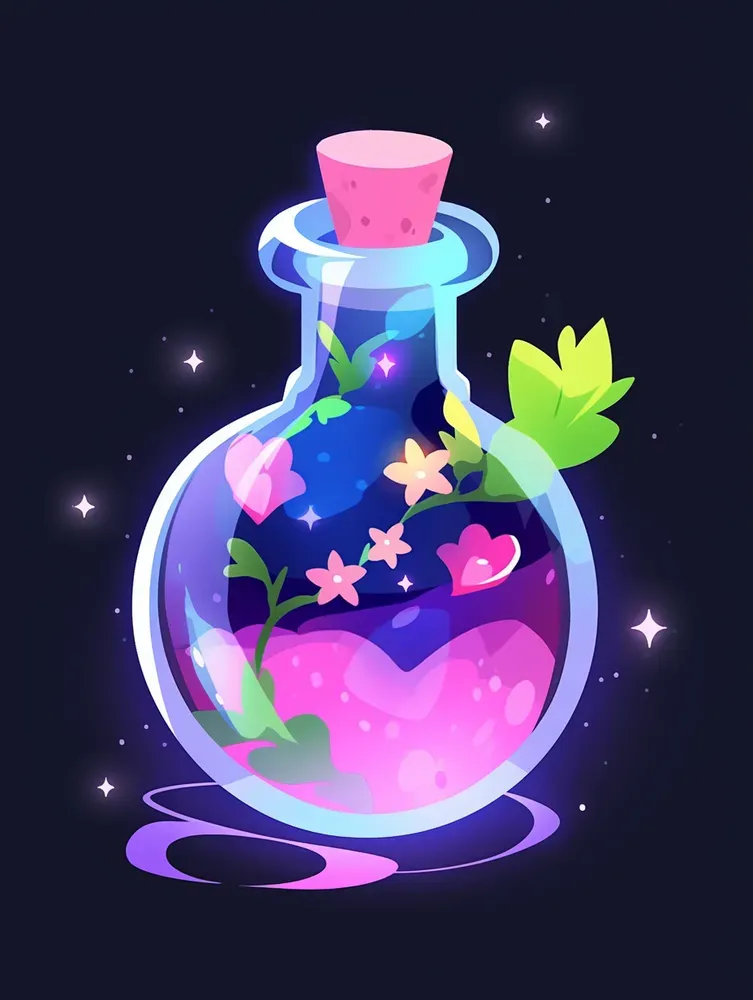 Pastel Punk Game Asset Art Midjourney Prompt Promptbase