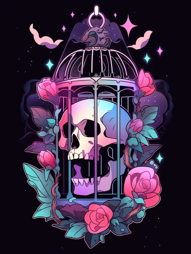 Pastel Punk Game Asset Art Midjourney Prompt | PromptBase