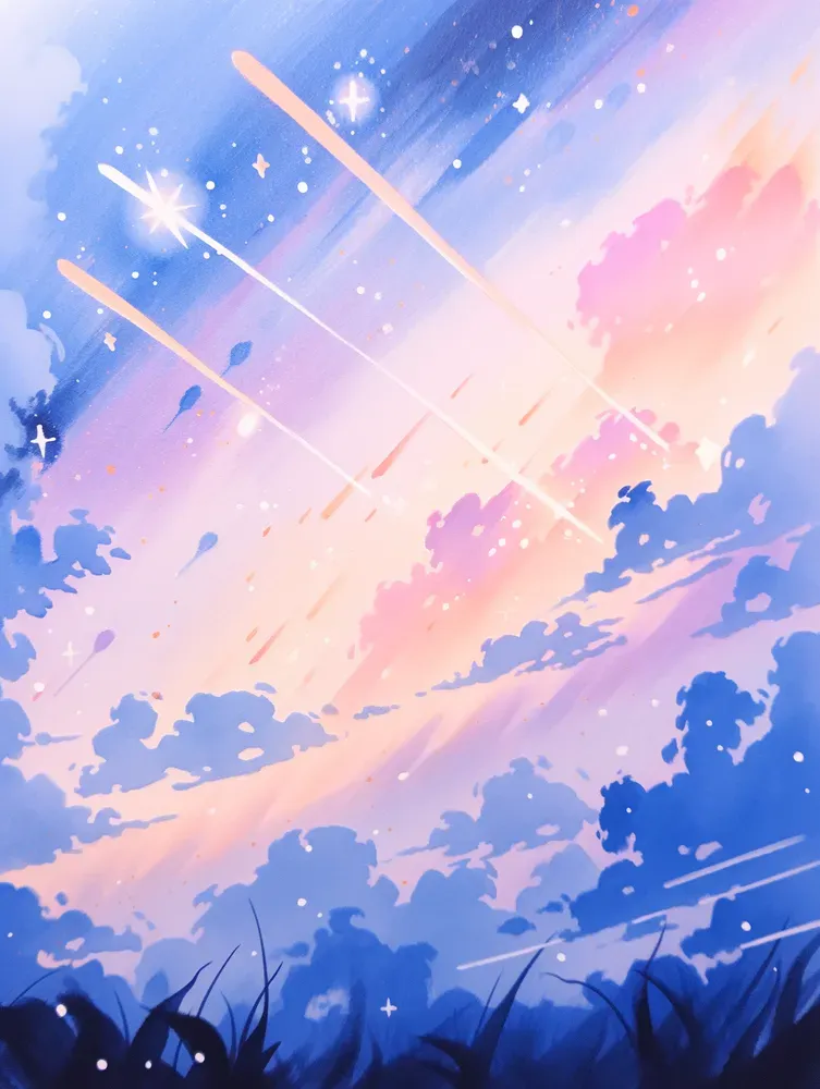 Anime Inspired Scenic Gouache Paintings Midjourney Prompt | PromptBase