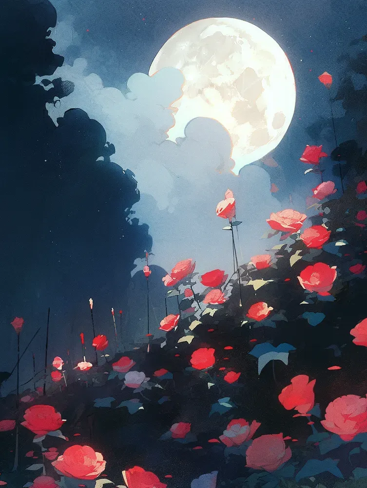 Anime Inspired Scenic Gouache Paintings Midjourney Prompt | PromptBase