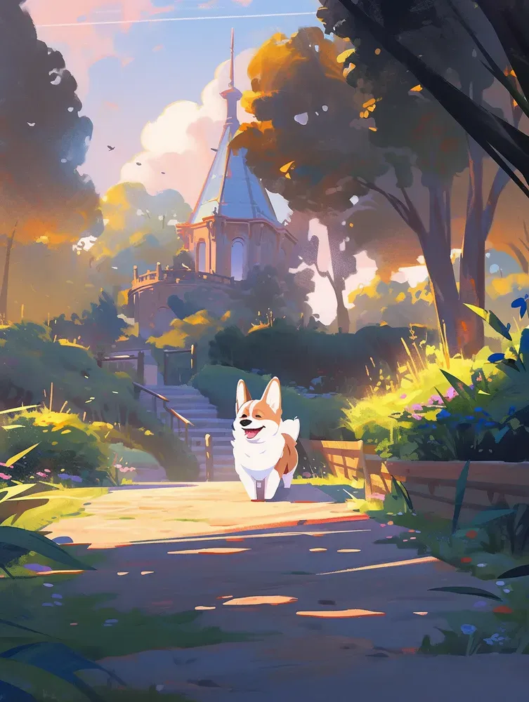 Anime Inspired Scenic Gouache Paintings Midjourney Prompt | PromptBase