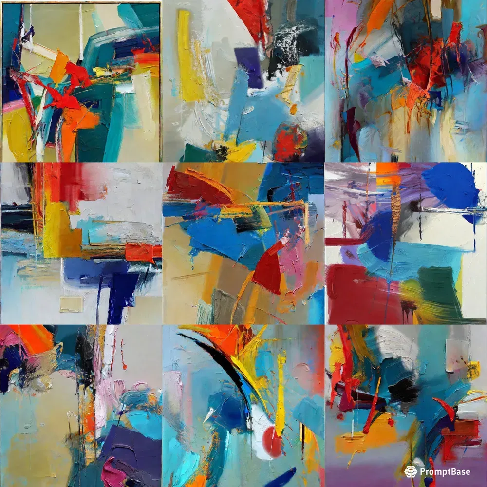 Contemporary Abstract Paintings Stable Diffusion Prompt | PromptBase