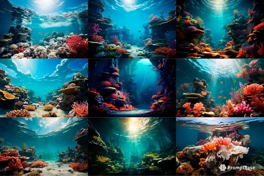 Enchanting Coral Reef Visuals Midjourney Prompt | PromptBase