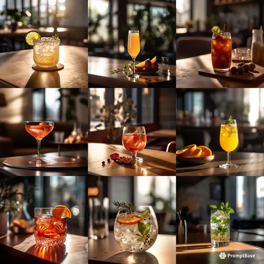 Hyper Realistic Cocktail Photography Midjourney Prompt | PromptBase