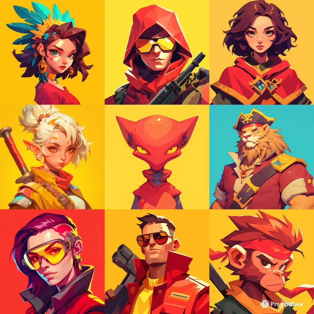 Low Poly Game Avatars Midjourney Prompt | PromptBase