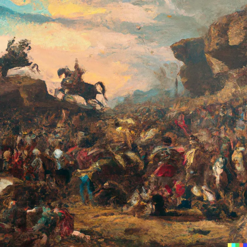 Dramatic Classical Paintings DALL·E Prompt | PromptBase