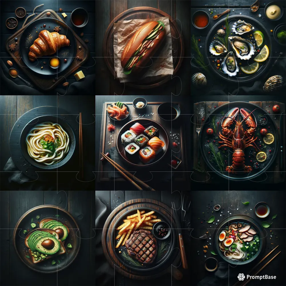 Realistic Food Art Photos DALL·E Prompt | PromptBase