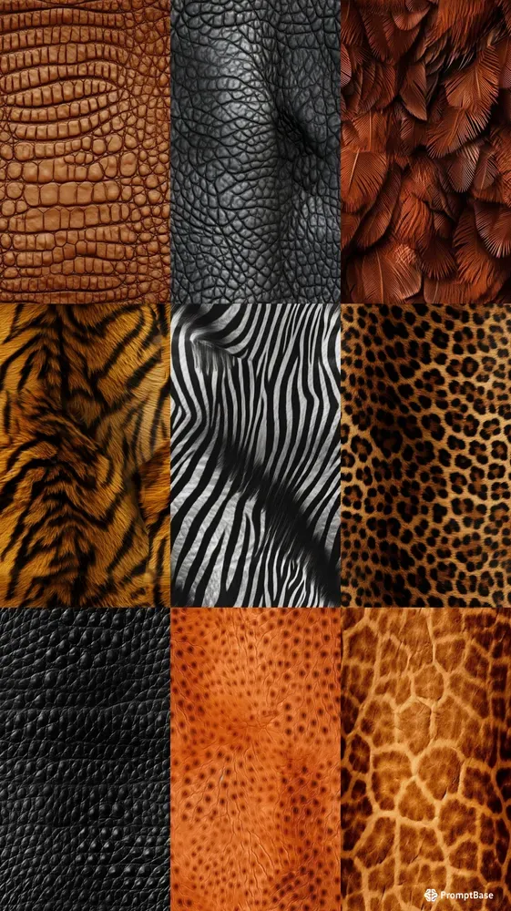 Seamless Patterns Of Safari Animal Skins Midjourney Prompt | PromptBase