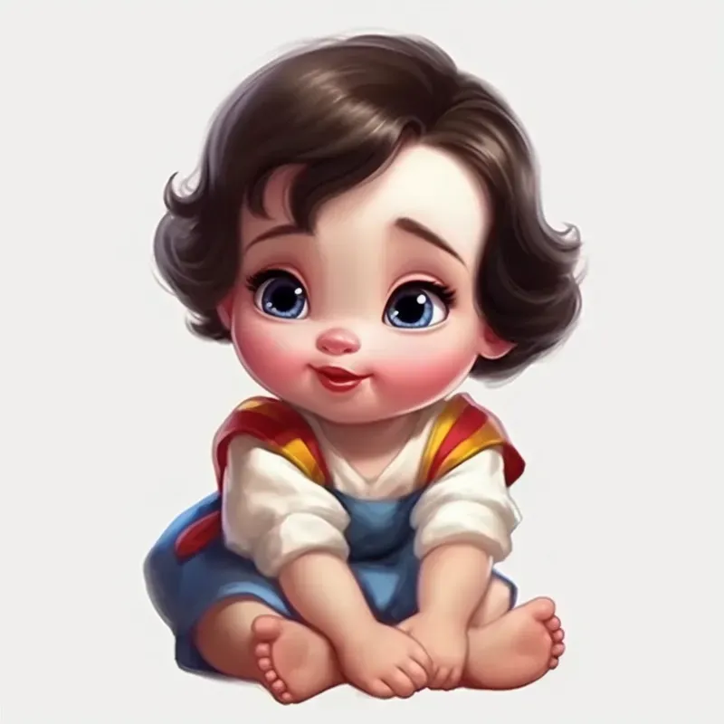 Hq Super Cute Baby Disney Characters Midjourney Prompt | PromptBase