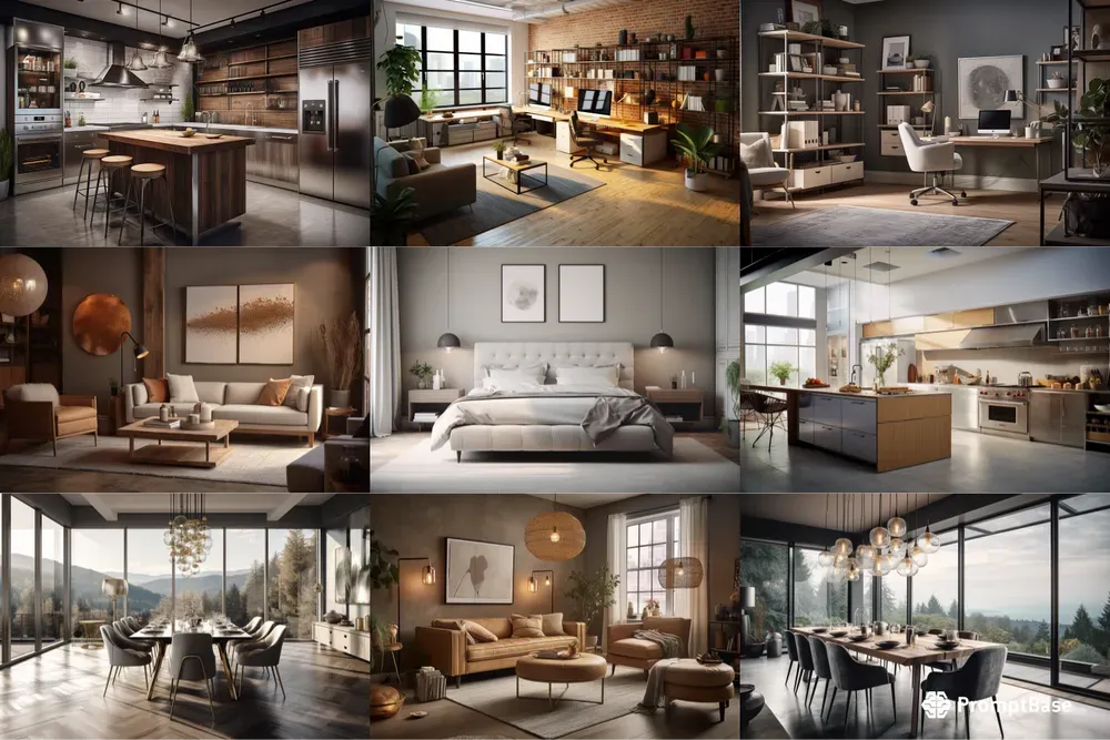 Contemporary Interior Design Ideas Midjourney Prompt | PromptBase