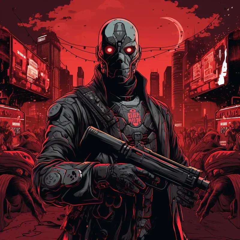 Dc Characters In Gothic Red Style Midjourney Prompt | PromptBase