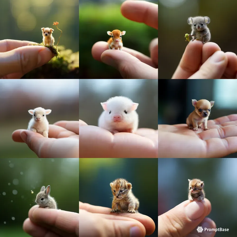 Cute Tiny Animals In Real Life Midjourney Prompt | PromptBase