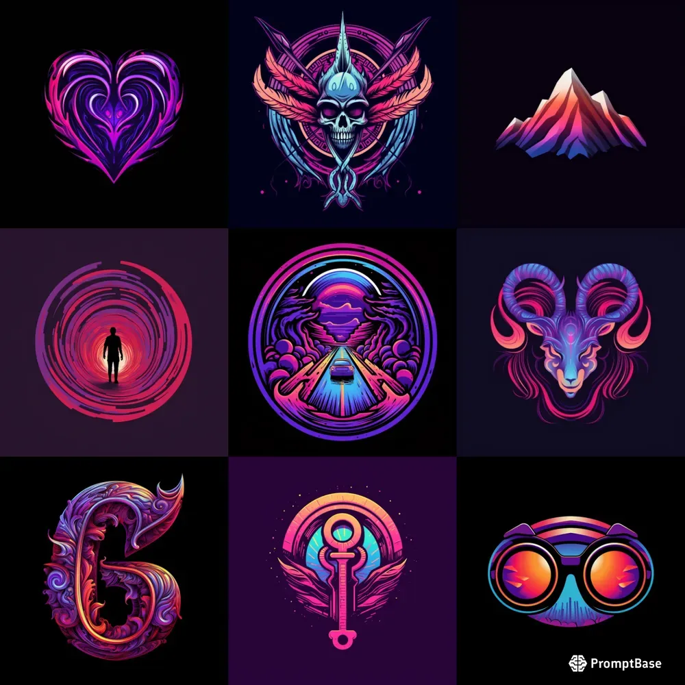 Distorted Perspective Logos Midjourney Prompt | PromptBase