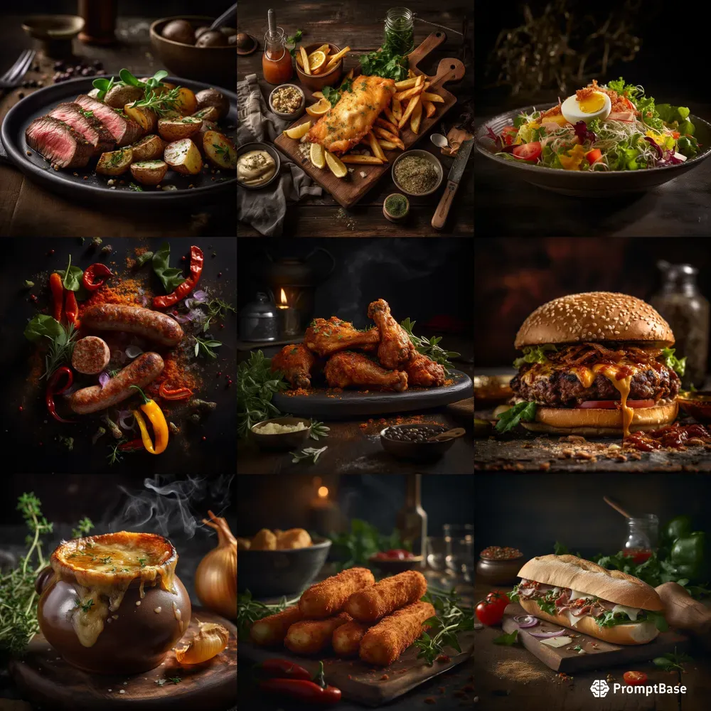 High Resolution Food Advertisements Midjourney Prompt | PromptBase