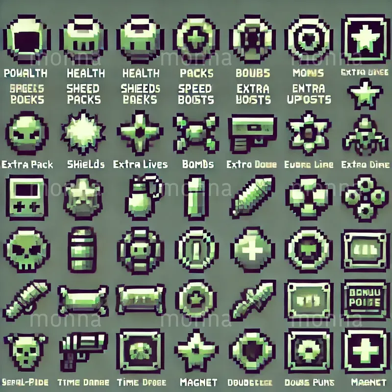 Retro Game Asset Sheets DALL·E Prompt | PromptBase
