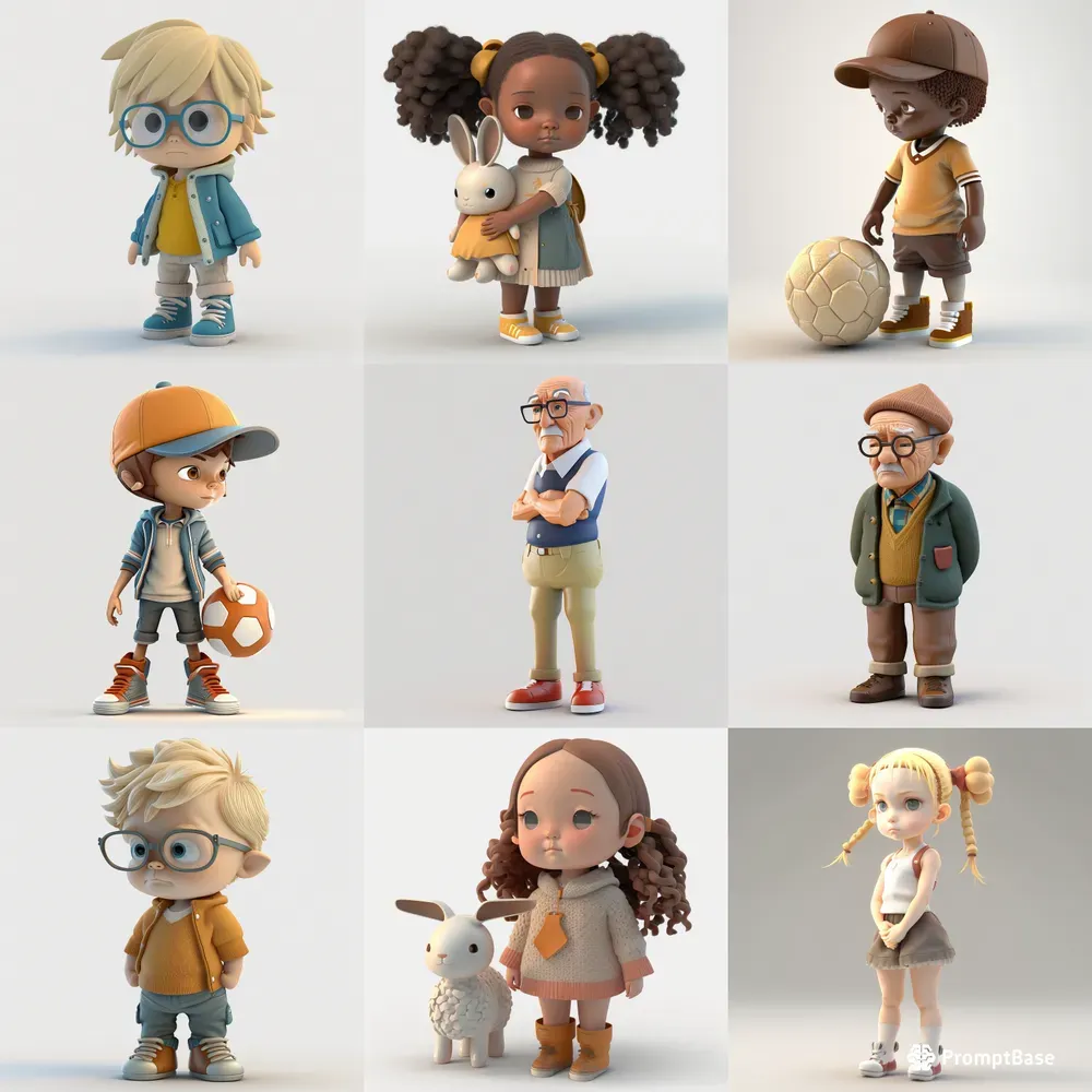 Beautiful 3D Figurines Midjourney Prompt | PromptBase