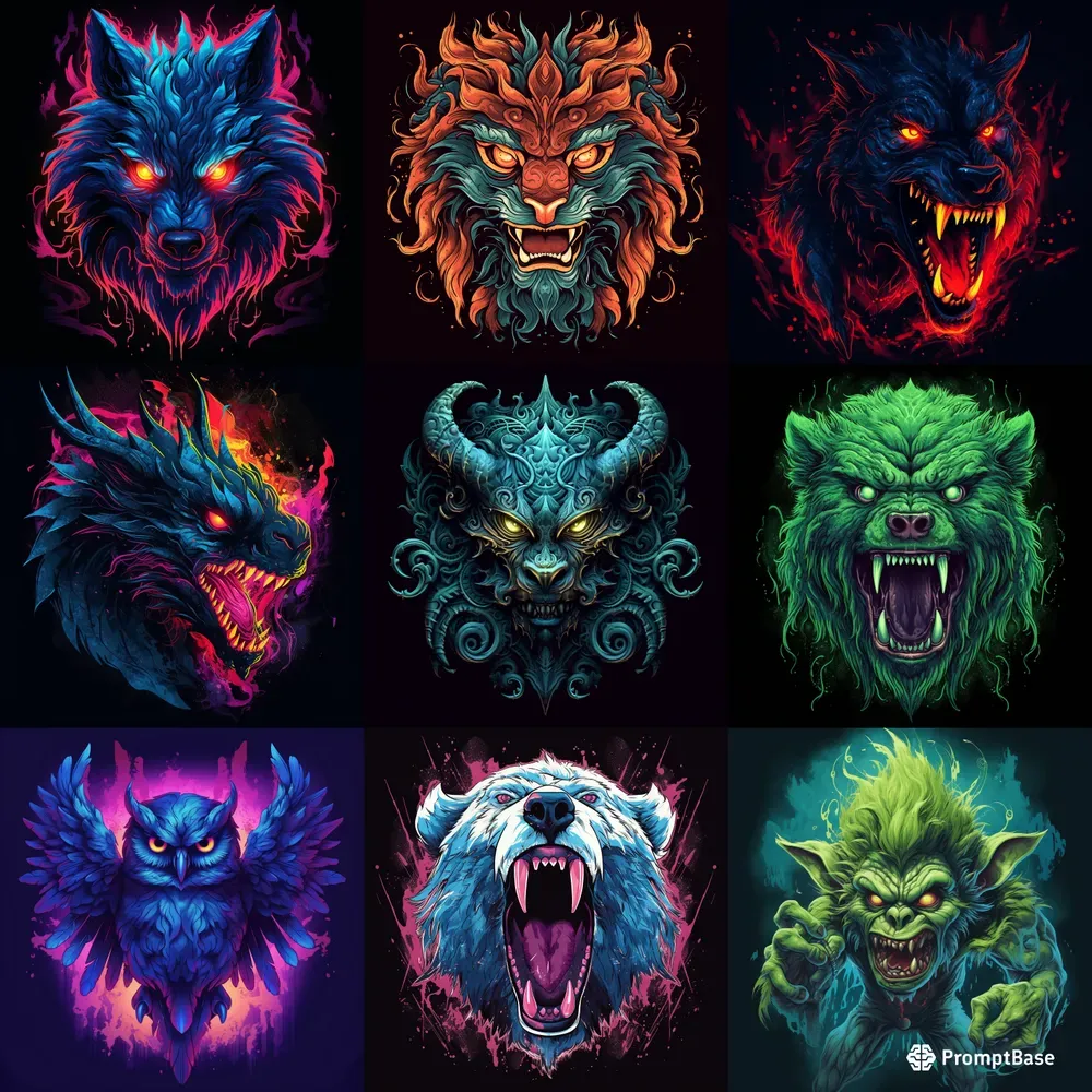 Demon Animals Midjourney Prompt | PromptBase