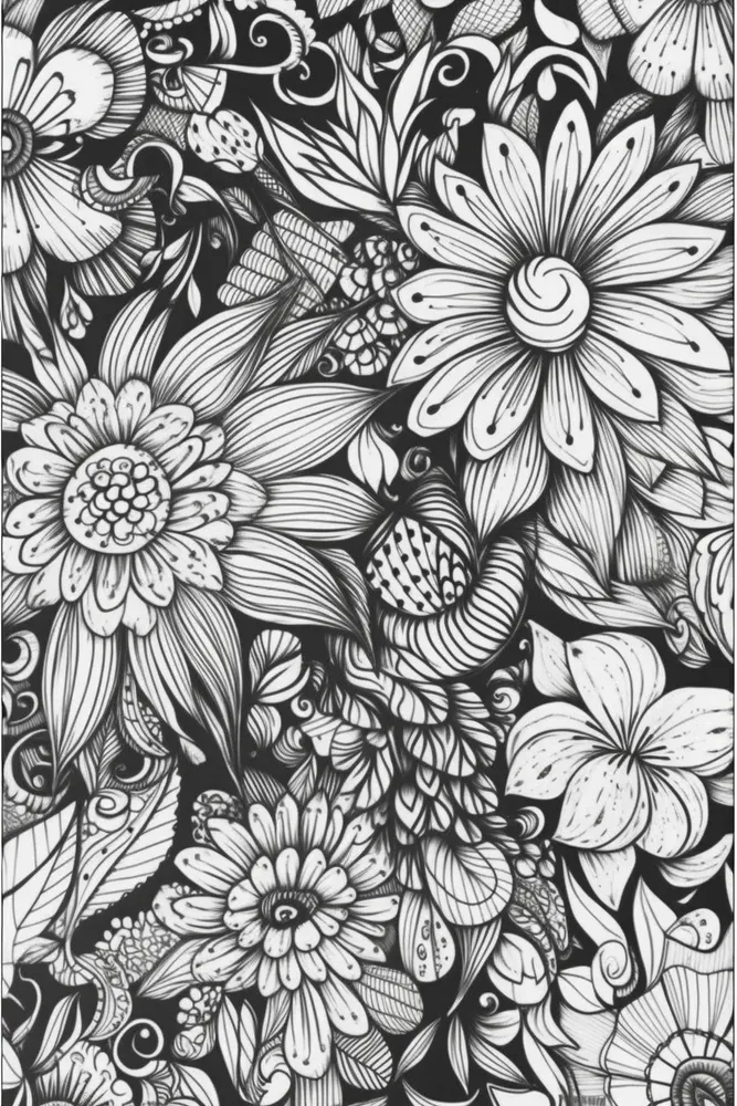 Prompts To Coloring Pages Midjourney Prompt | PromptBase