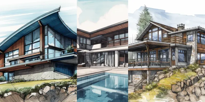 Architectural Drawings Midjourney Prompt | PromptBase