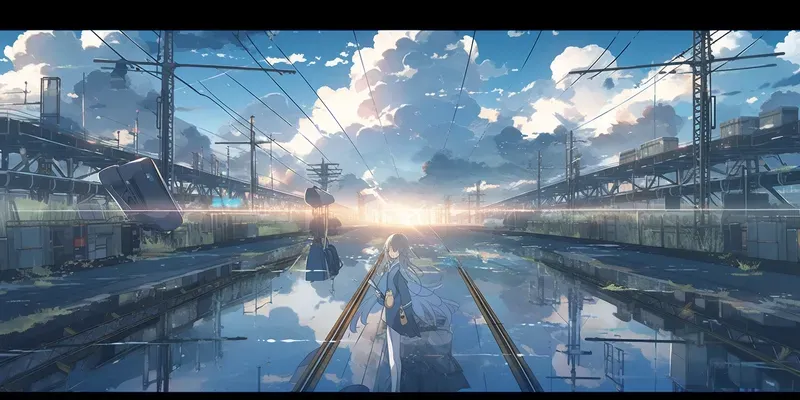Beautiful Anime Environment Landscapes Midjourney Prompt | PromptBase