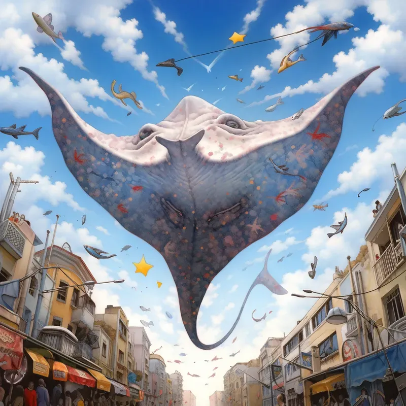 Epic Flying Creature Illustrations Midjourney Prompt | PromptBase