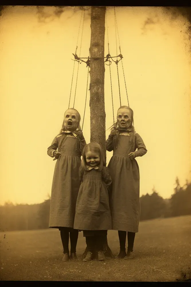 Cursed Old Photos Midjourney Prompt | PromptBase