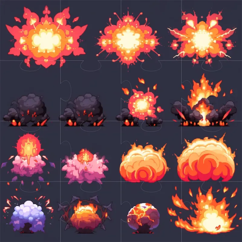 Cute Game Sprite Sheets Midjourney Prompt | PromptBase