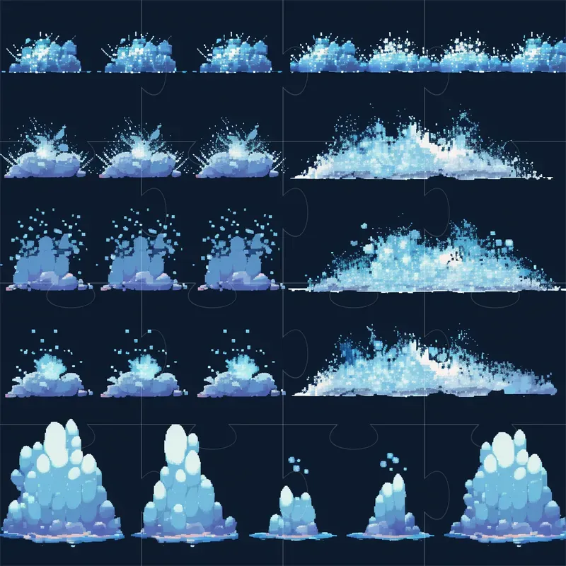 Cute Game Sprite Sheets Midjourney Prompt | PromptBase