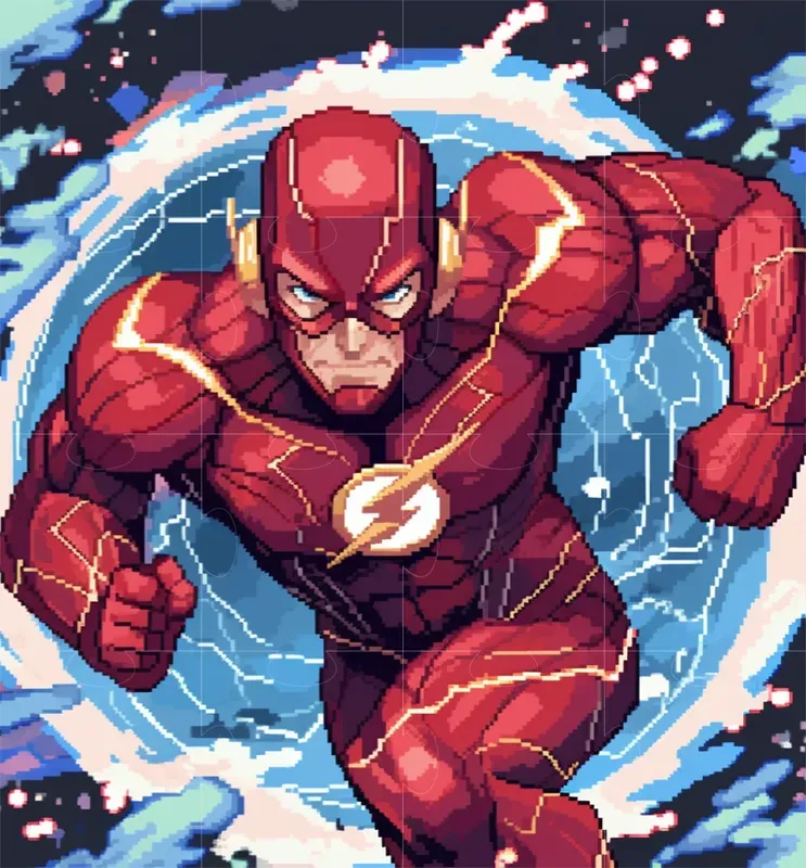Pixel Superhero Portraits Midjourney Prompt | PromptBase