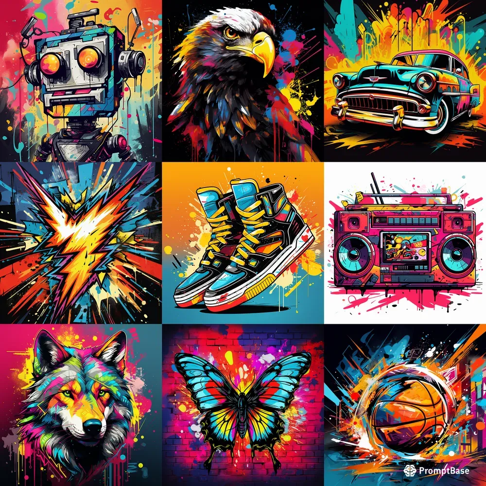Graffiti Artistry Unleashed Midjourney Prompt | PromptBase Graffiti Artistry Unleashed Midjourney Prompt | PromptBase