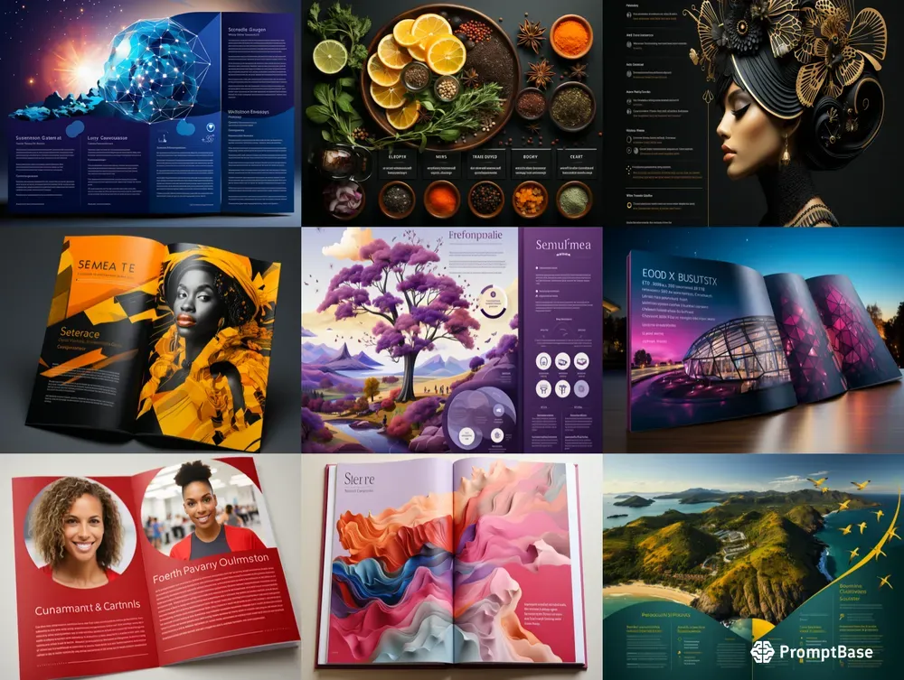 Dynamic Brochure Templates Midjourney Prompt | PromptBase